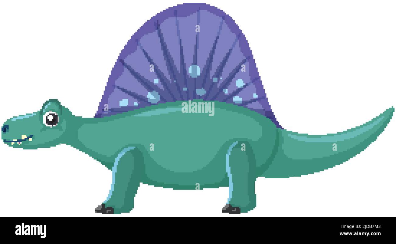 Cute Spinosaurus Dinosaur Cartoon illustration Stock Vector Image & Art ...