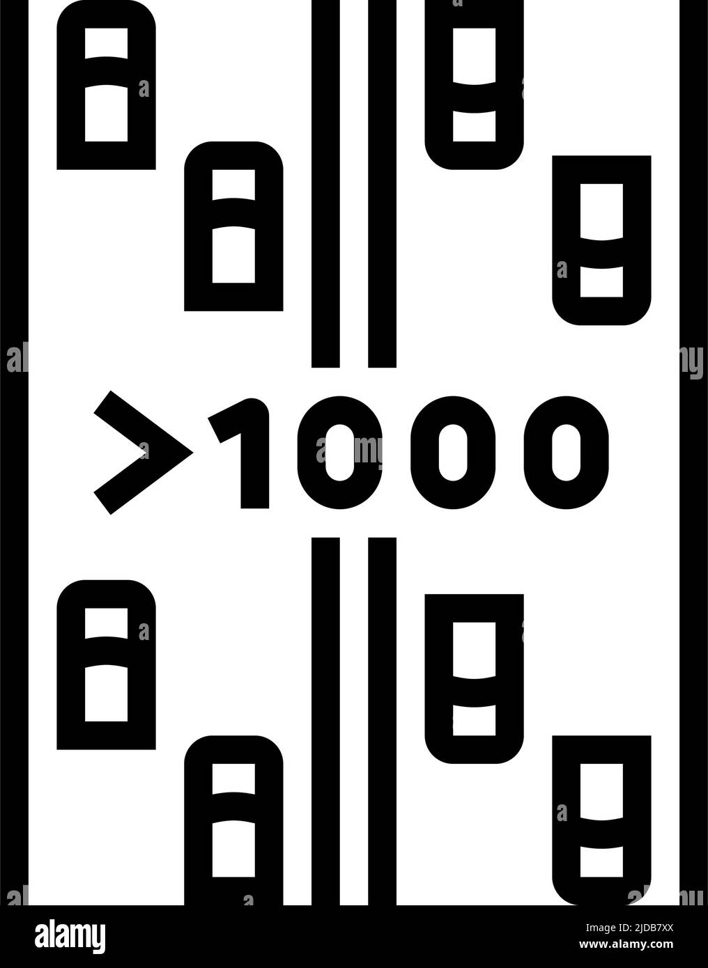 high traffic road line icon vector illustration Stock Vector Image ...