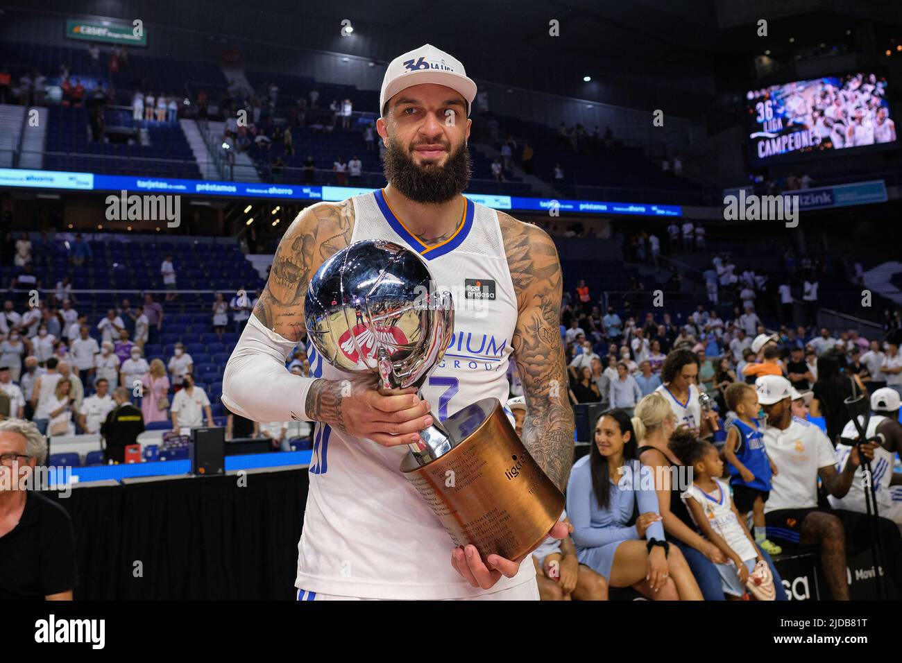 Madrid, Spain. 19th June, 2022. Vincent Poirier of Real Madrid poses ...