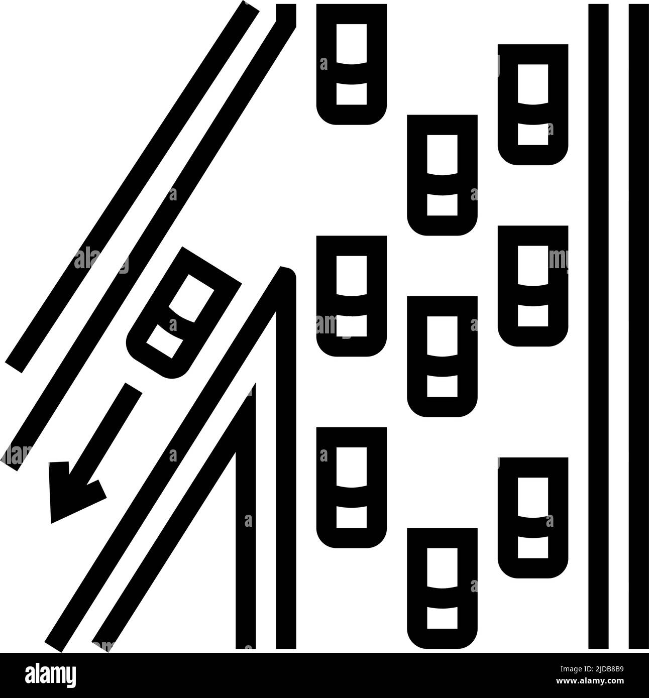 expressway road line icon vector illustration Stock Vector Image & Art ...