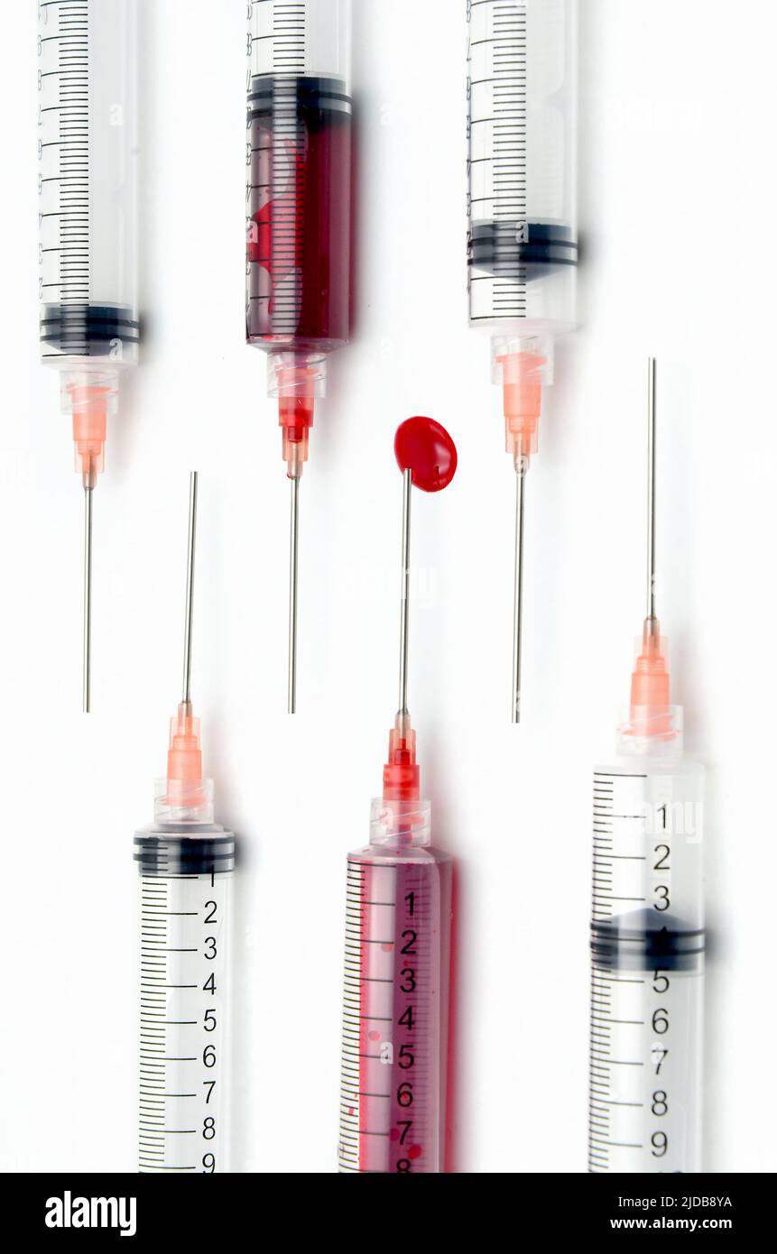 plastic medical syringe Stock Photo - Alamy