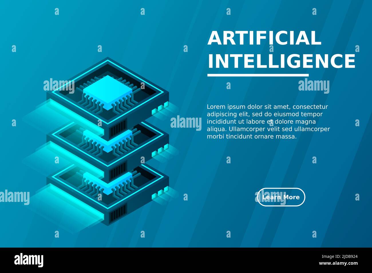 Quantum computer, large data processing, server room, artificial intelligence, data base concept ...