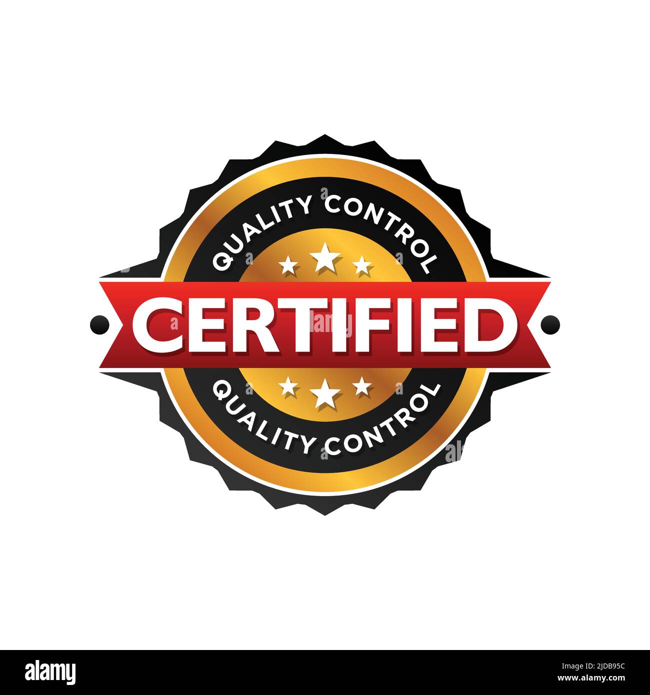 Certified gold vector stamp isolated on white background. Vector ...