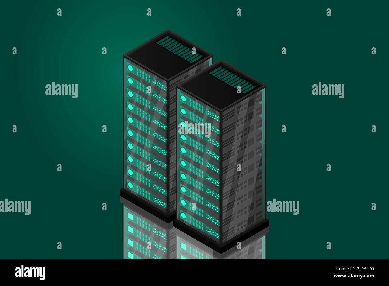 Mainframe, powered server, high technology concept, data center, cloud ...