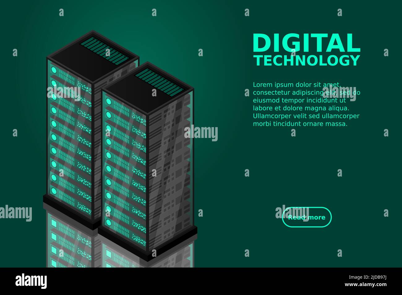 Mainframe, powered server, high technology concept, data center, cloud ...