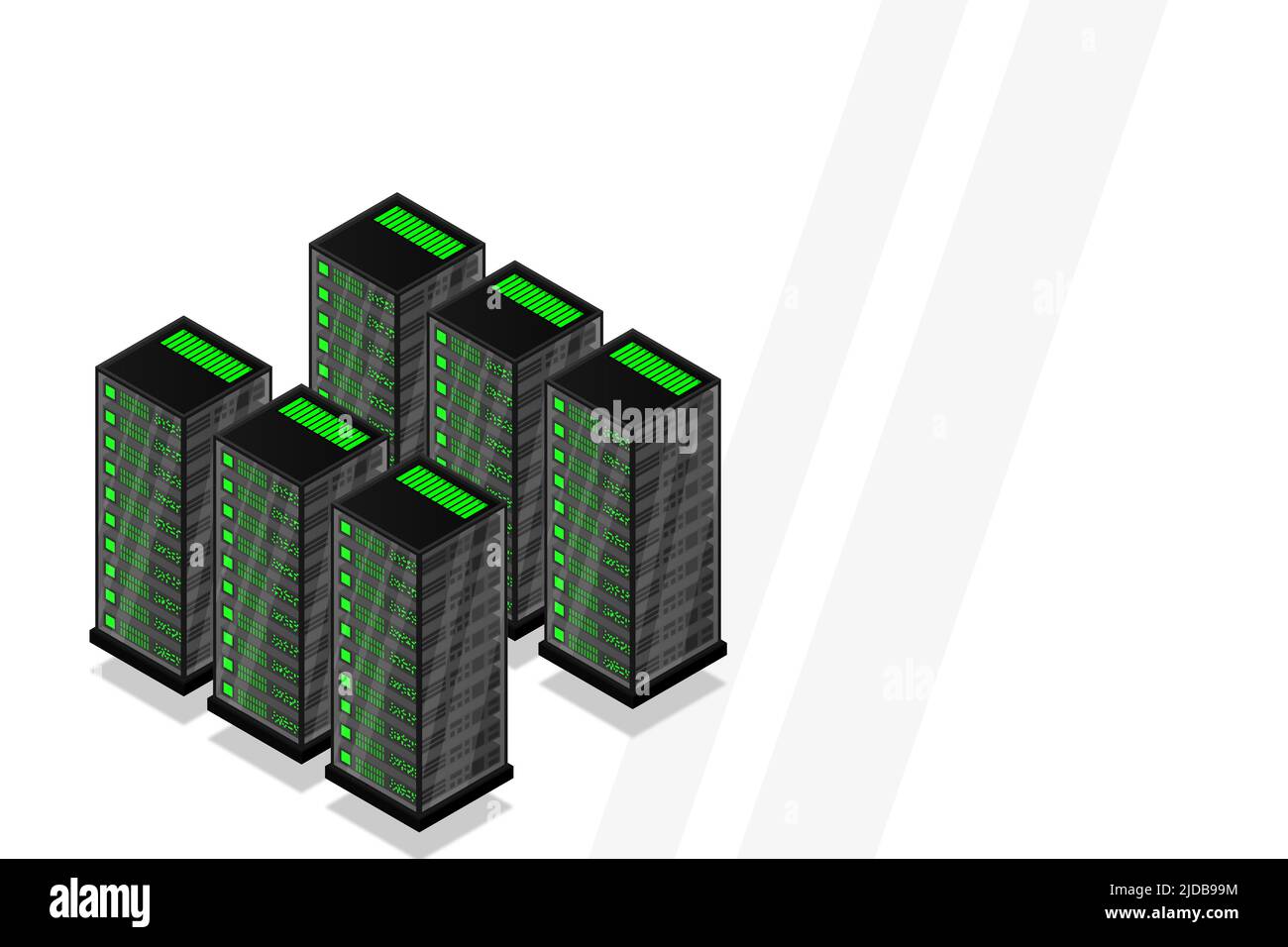 Mainframe, powered server, high technology concept, data center, cloud ...