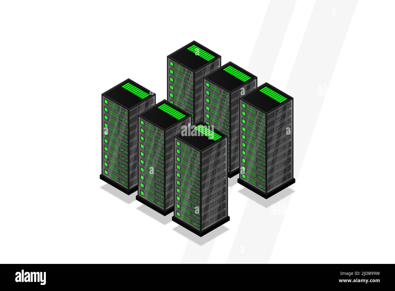 Mainframe, powered server, high technology concept, data center, cloud ...