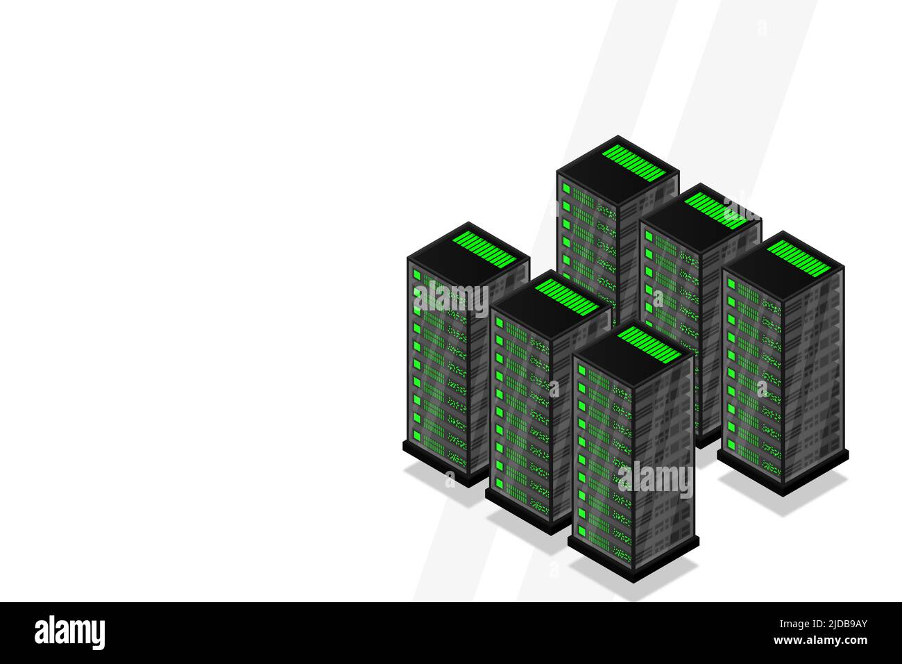 Mainframe, powered server, high technology concept, data center, cloud ...