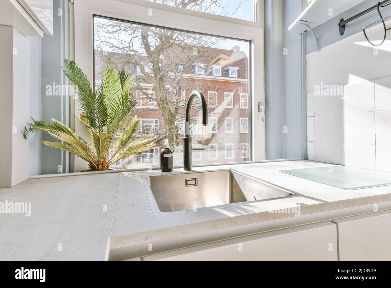 Kitchen sink close up and window hi-res stock photography and images ...