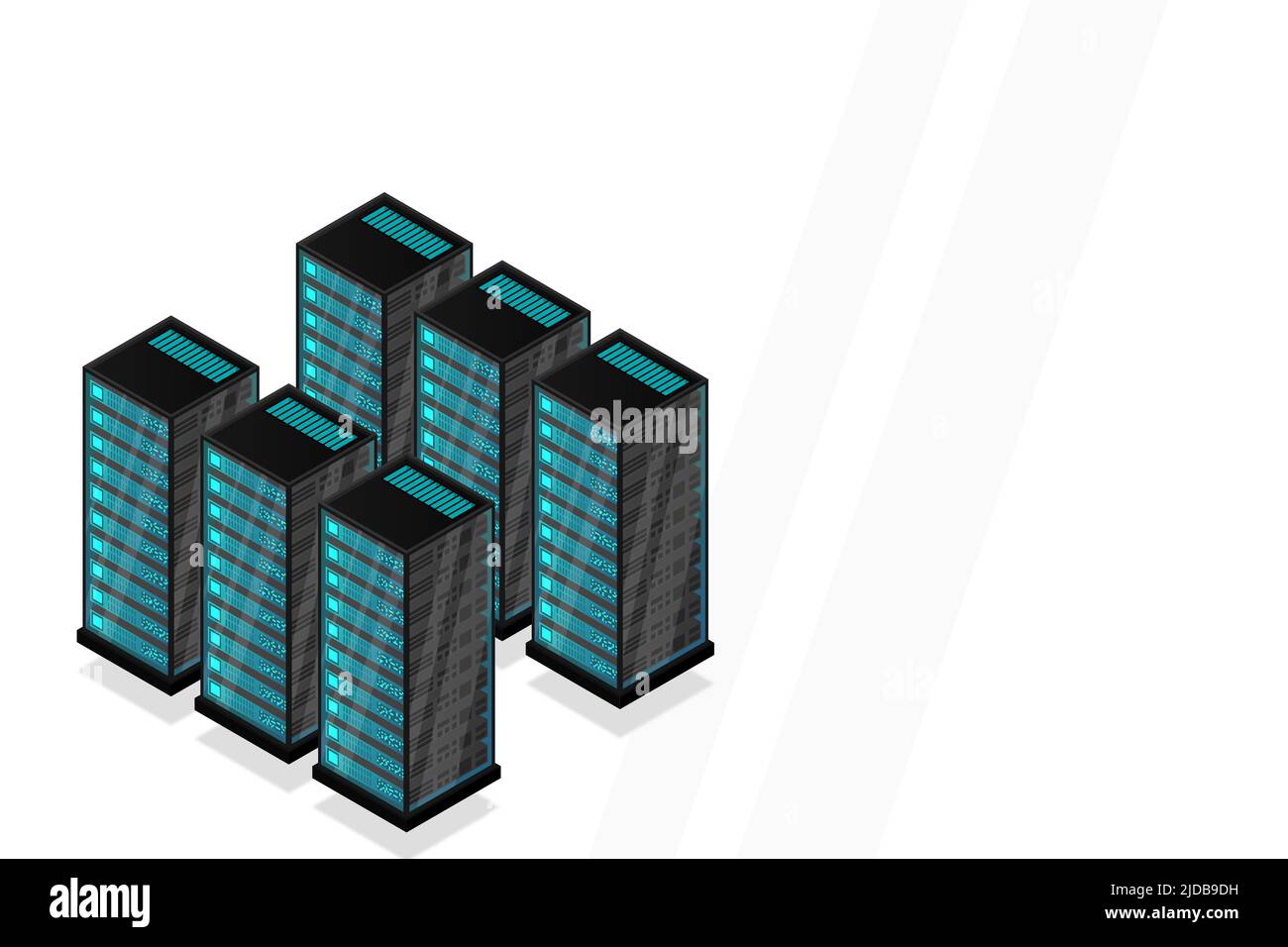 Mainframe, powered server, high technology concept, data center, cloud ...