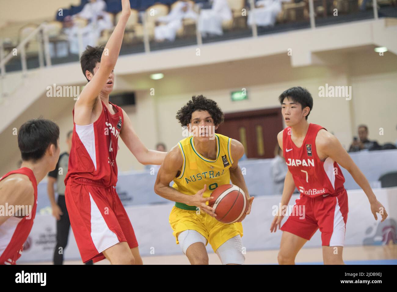 Doha, Qatar. 19th June, 2022. Oga Suzuki (L), Shuntaro Buto (R) of Japan Basketball team and ...
