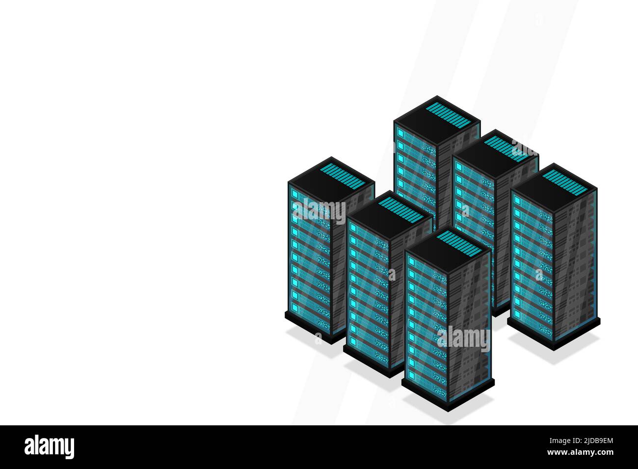 Mainframe, powered server, high technology concept, data center, cloud ...
