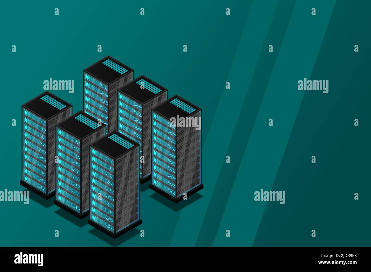 Mainframe, powered server, high technology concept, data center, cloud ...