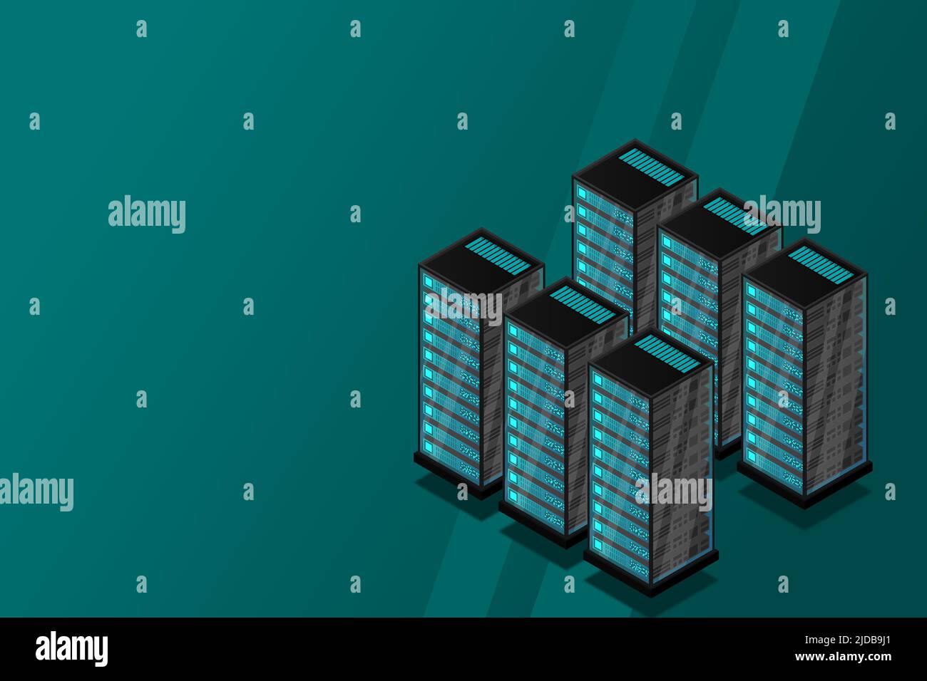 Mainframe, powered server, high technology concept, data center, cloud ...