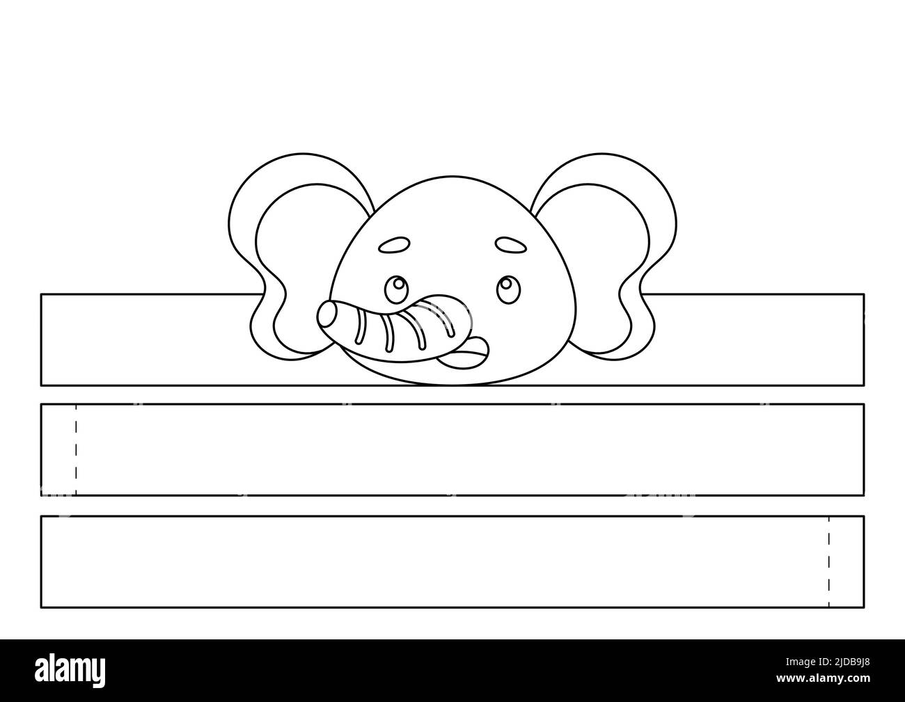 Printable elephant paper crown. Fun accessory for entertainment. Diy ...
