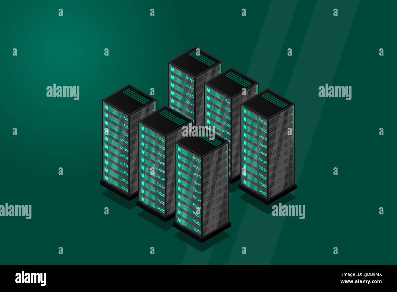 Mainframe, powered server, high technology concept, data center, cloud ...