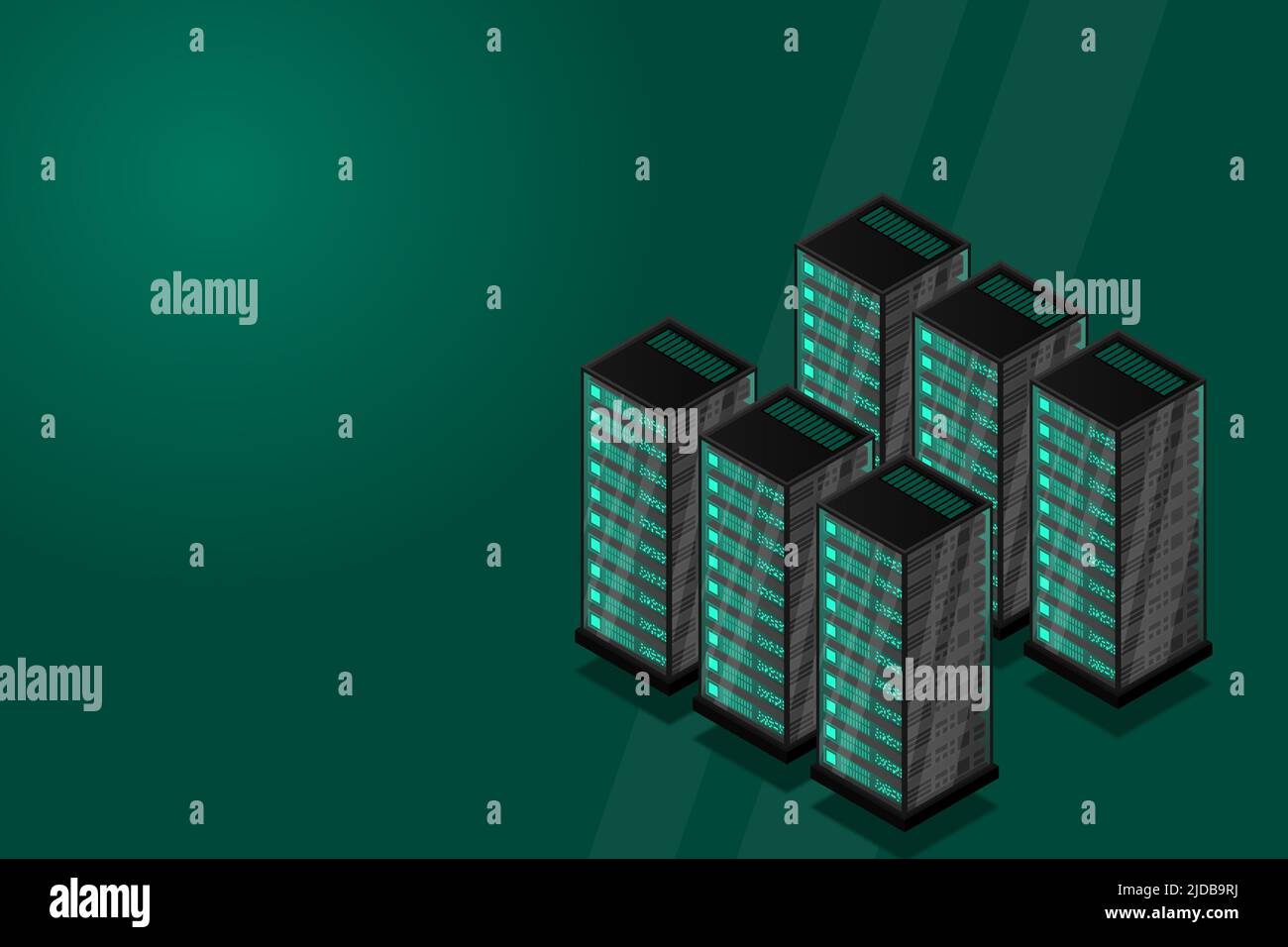 Mainframe, powered server, high technology concept, data center, cloud ...