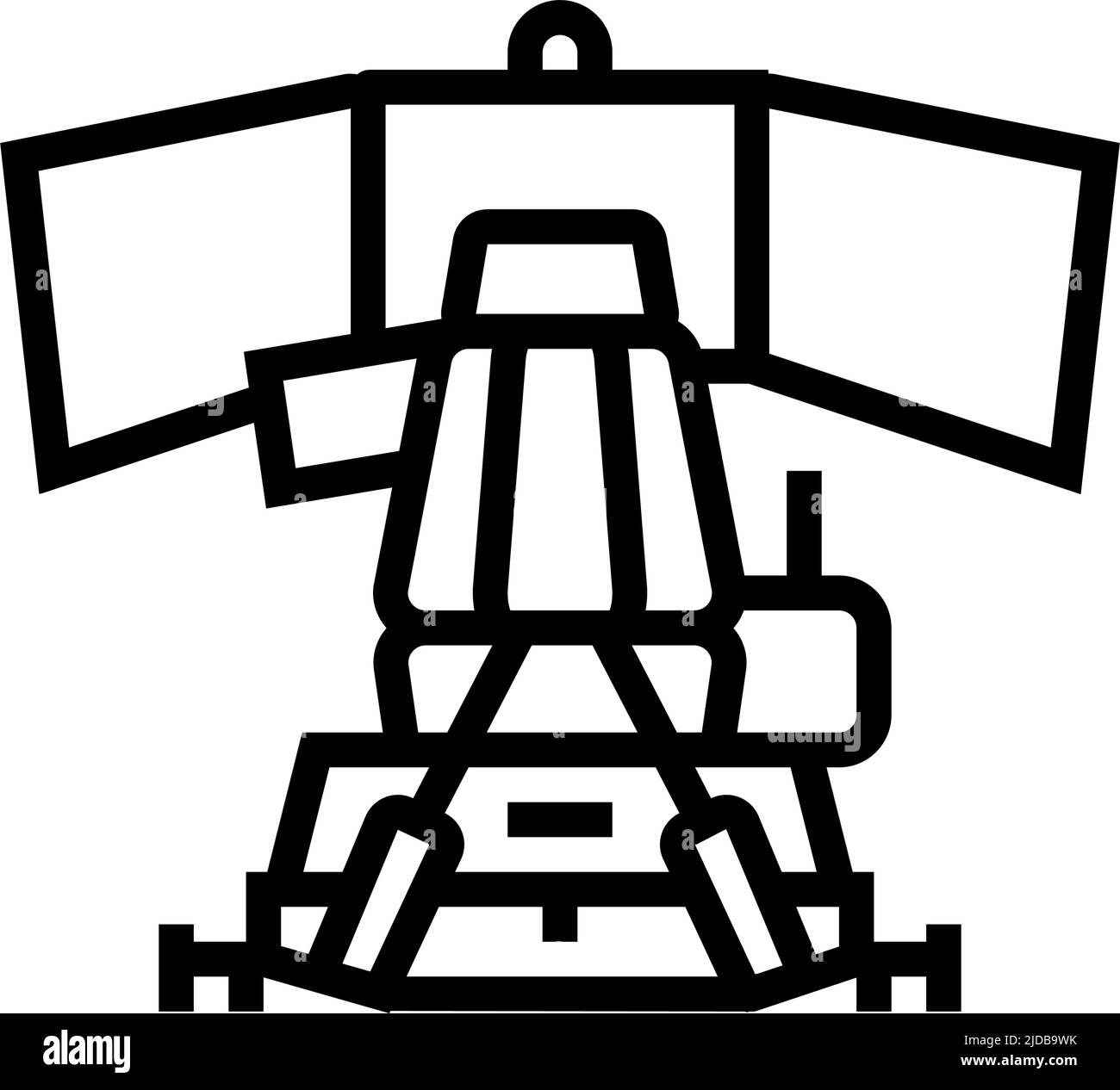 racing simulator cockpit line icon vector illustration Stock Vector ...