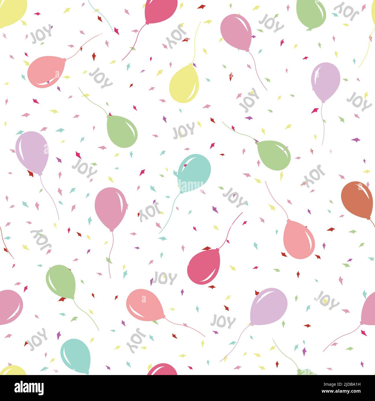 Balloons Seamless vector repeat pattern. Party pattern designs. For ...