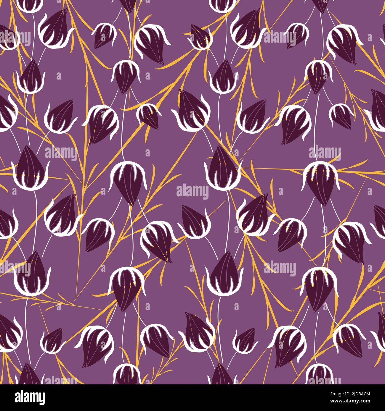 Purple vertical buds columns pattern seamless for fabric, paper ...