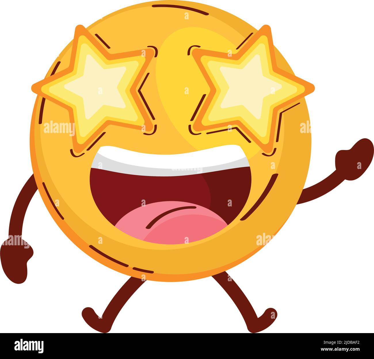 emoji with eyes stars Stock Vector Image & Art - Alamy