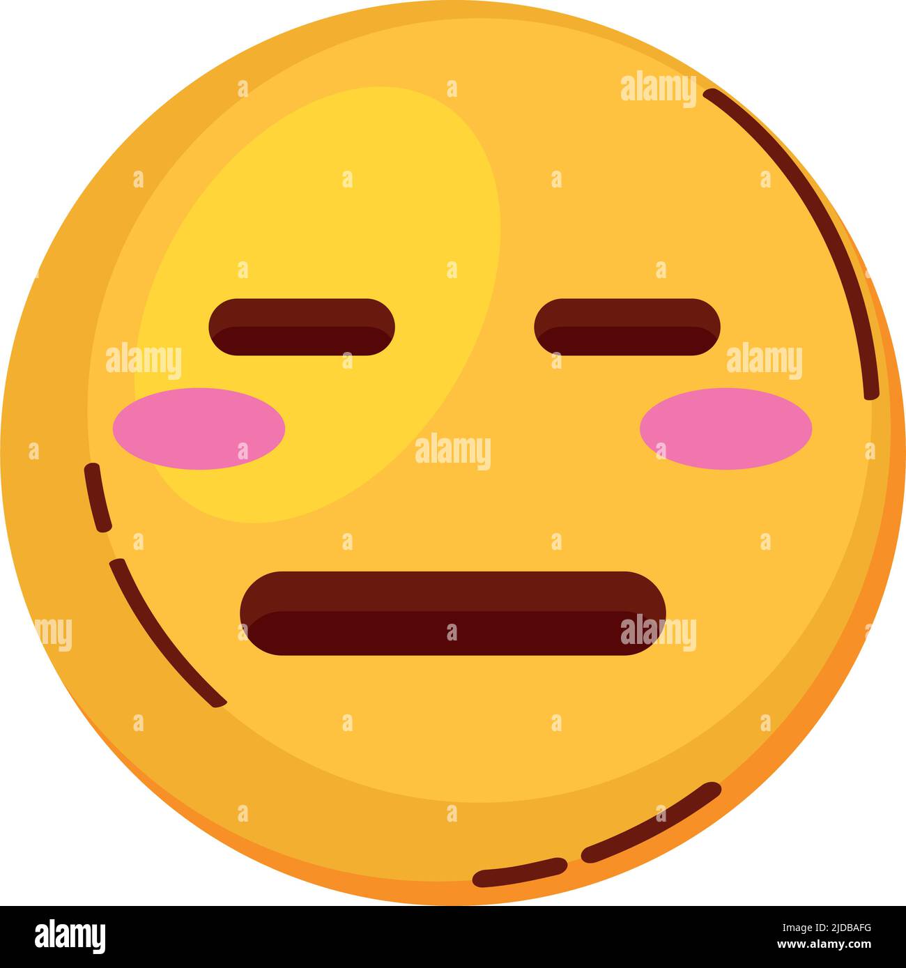 fuzzy face emoticon Stock Vector Image & Art - Alamy
