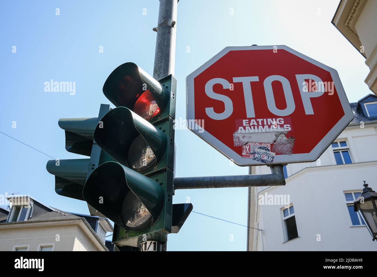 Stop sign graffiti hi-res stock photography and images - Alamy