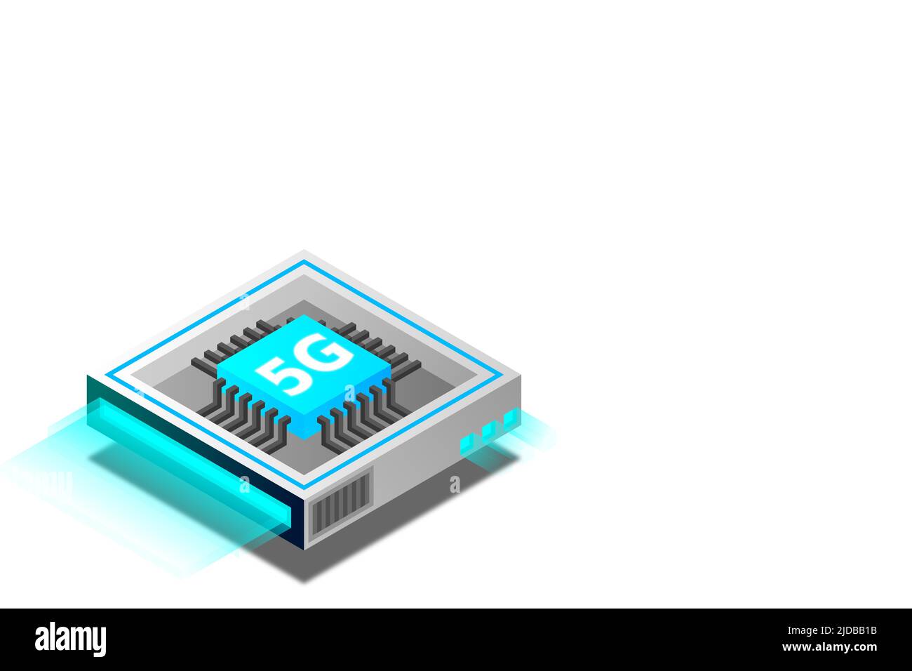 5g Network Processor Illustration Mobile Wireless Internet Of Next