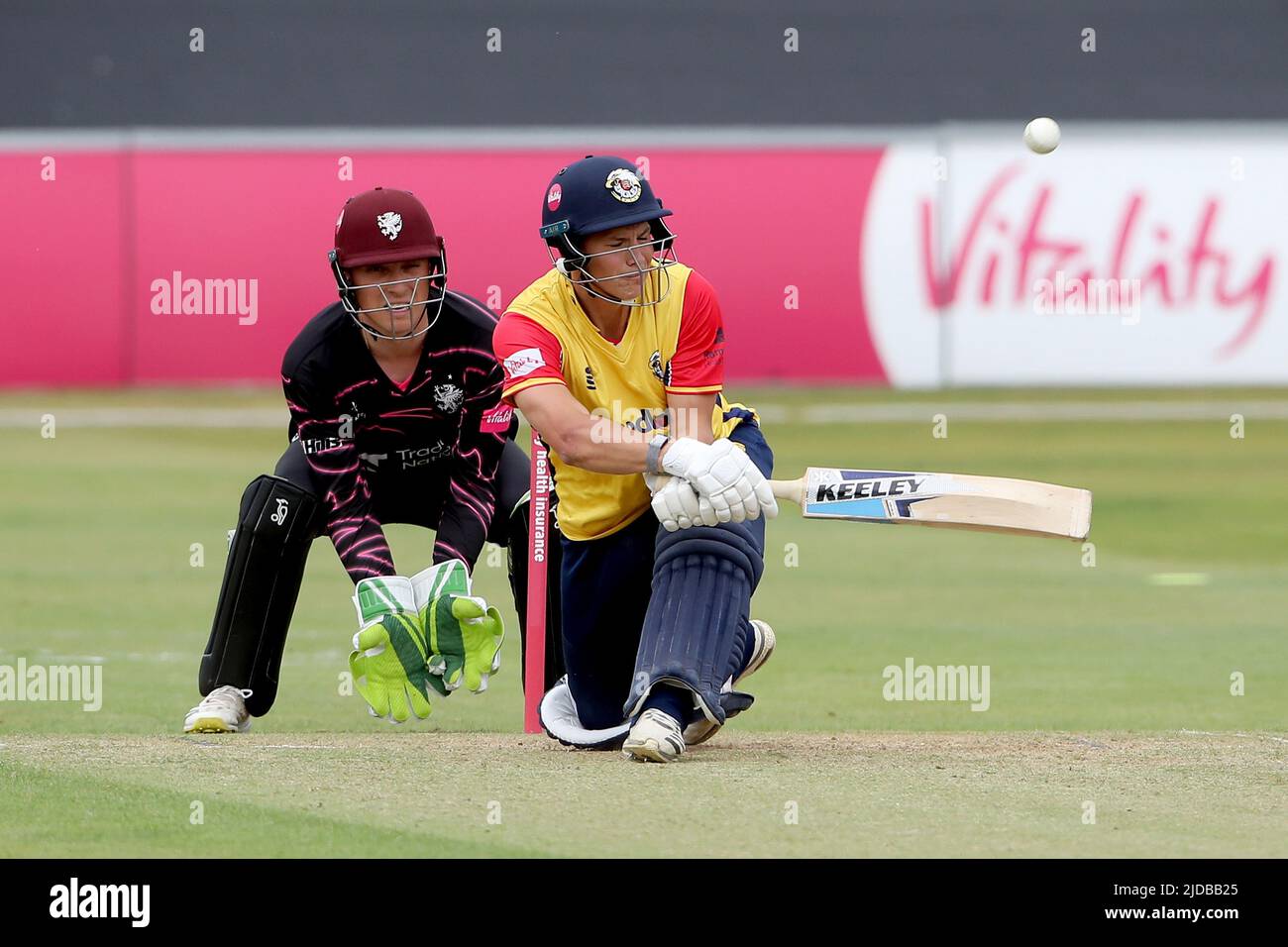 Michael Pepper hits 6 runs for Essex during Essex Eagles vs Somerset ...
