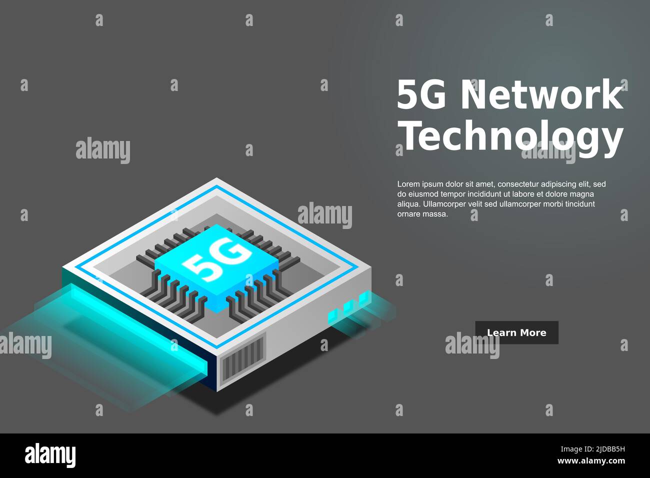 5g Network Processor Illustration Mobile Wireless Internet Of Next