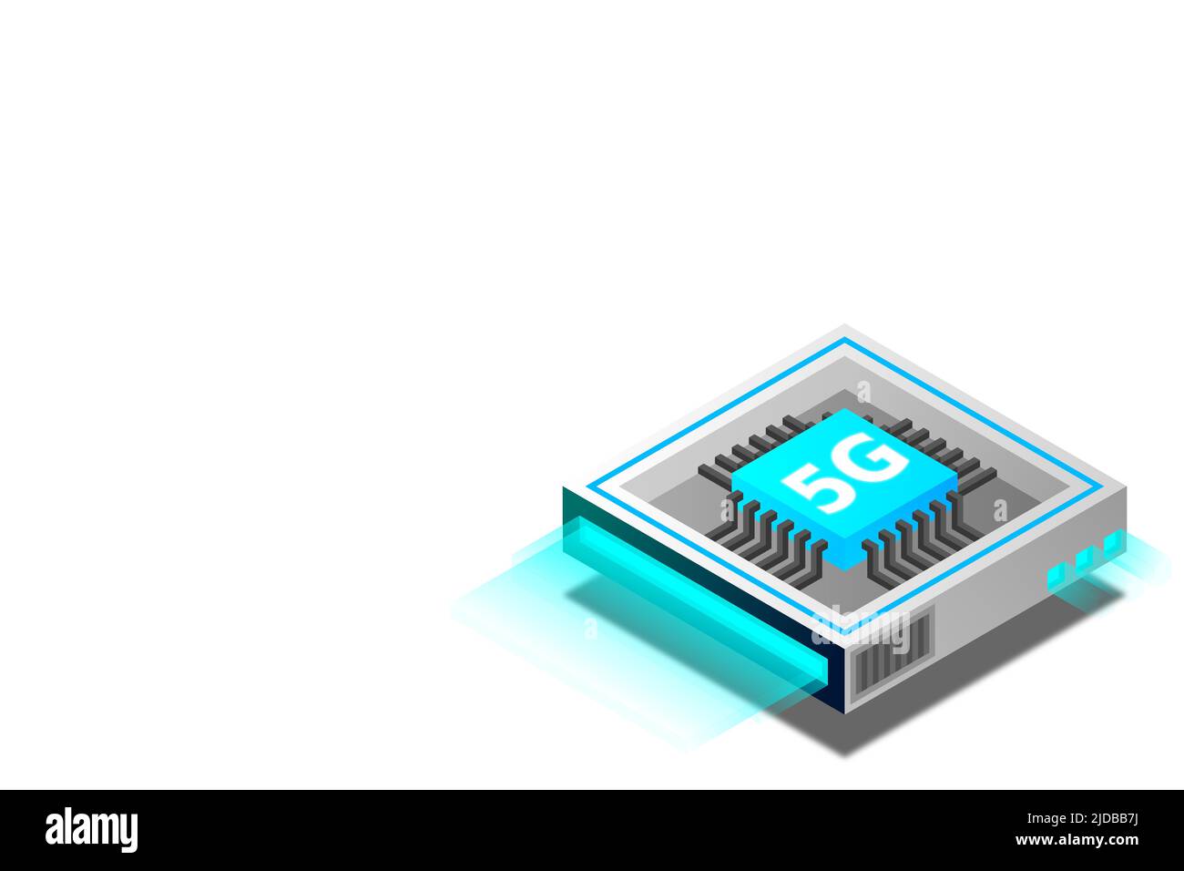 5g Network Processor Illustration Mobile Wireless Internet Of Next