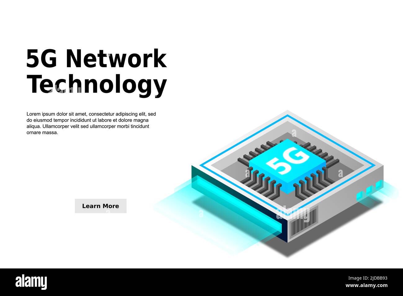 5g Network Processor Illustration Mobile Wireless Internet Of Next