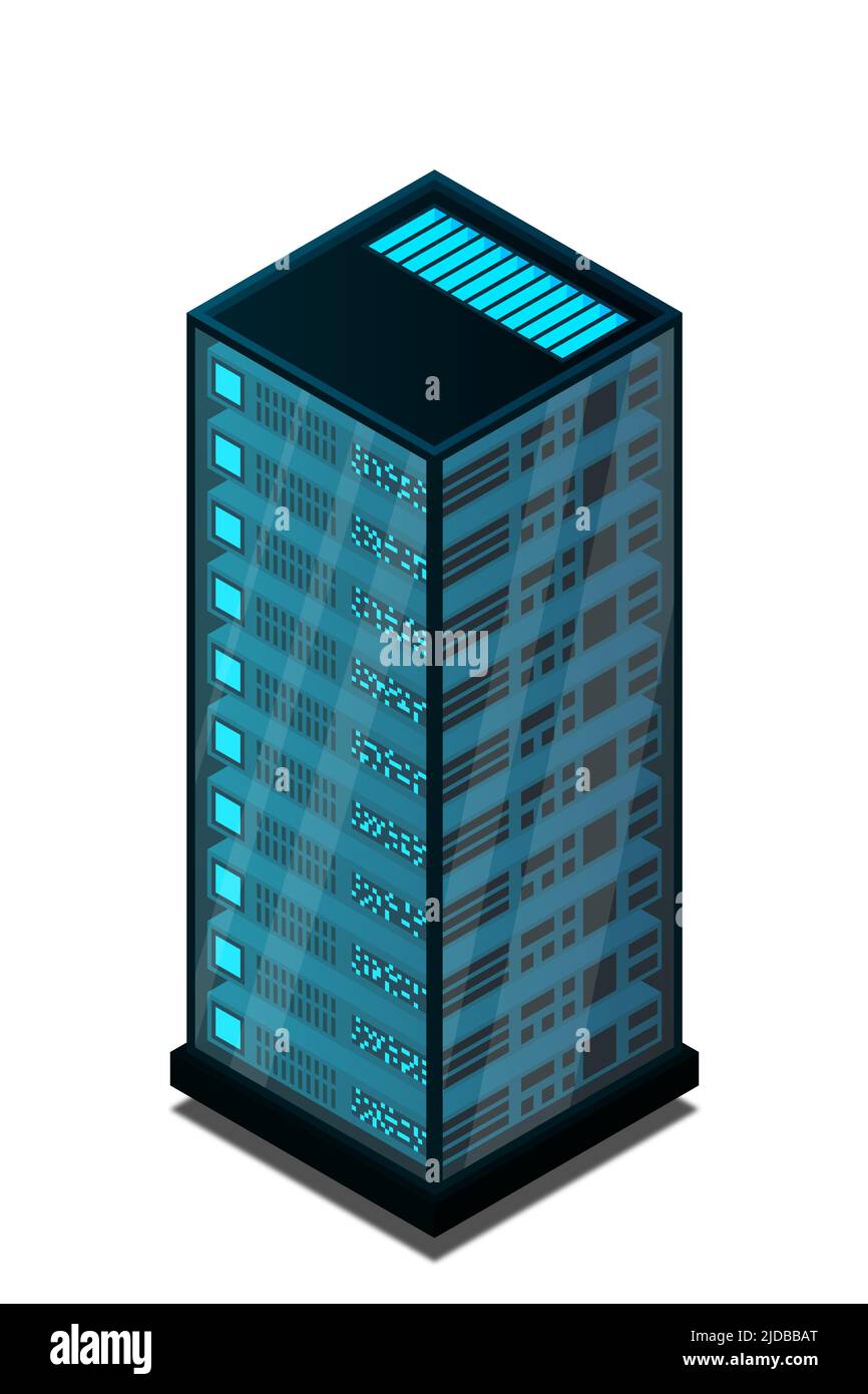 Mainframe, powered server, high technology concept, data center, cloud ...