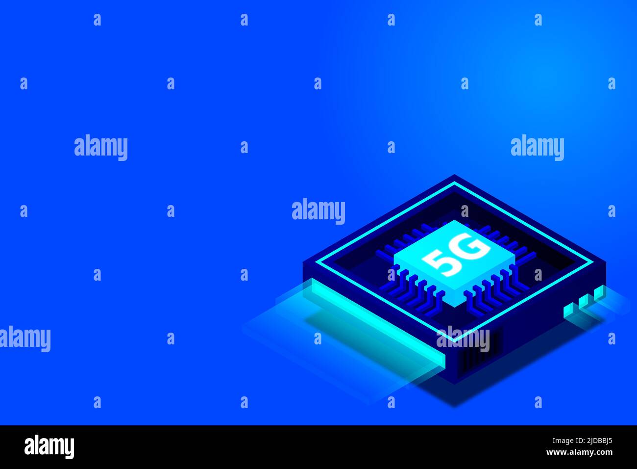 5g Network Processor Illustration Mobile Wireless Internet Of Next