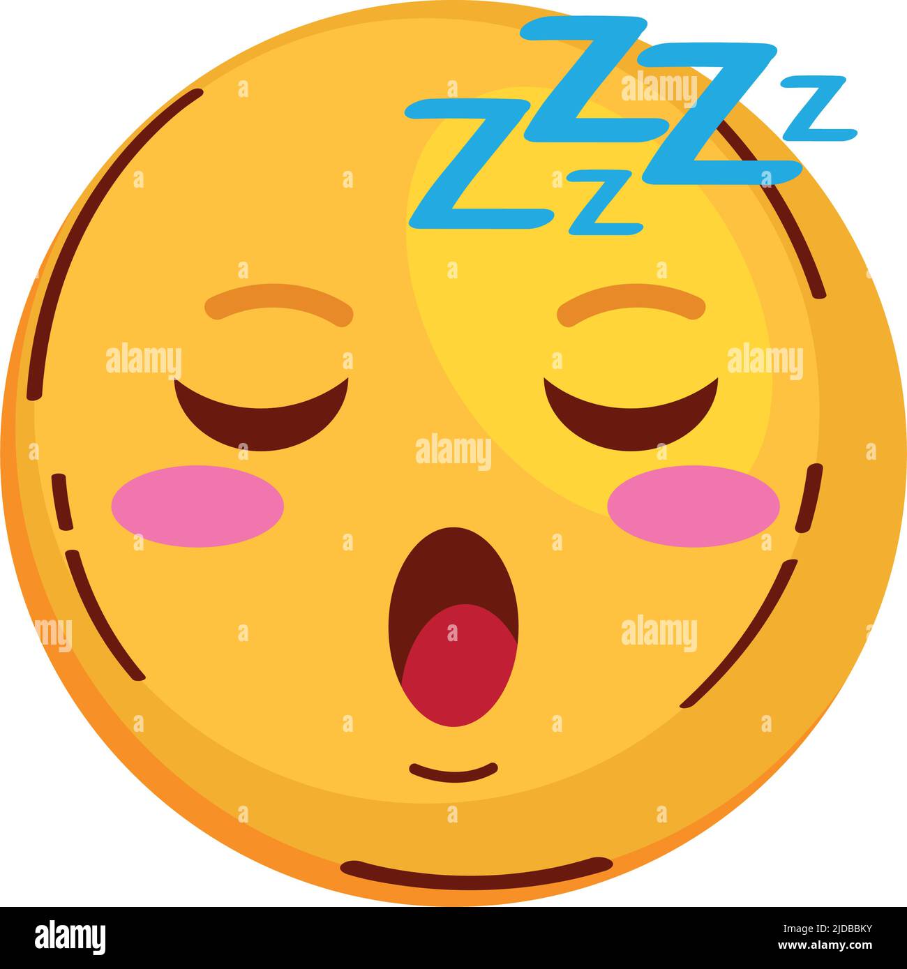 comic emoticon asleep Stock Vector Image & Art - Alamy