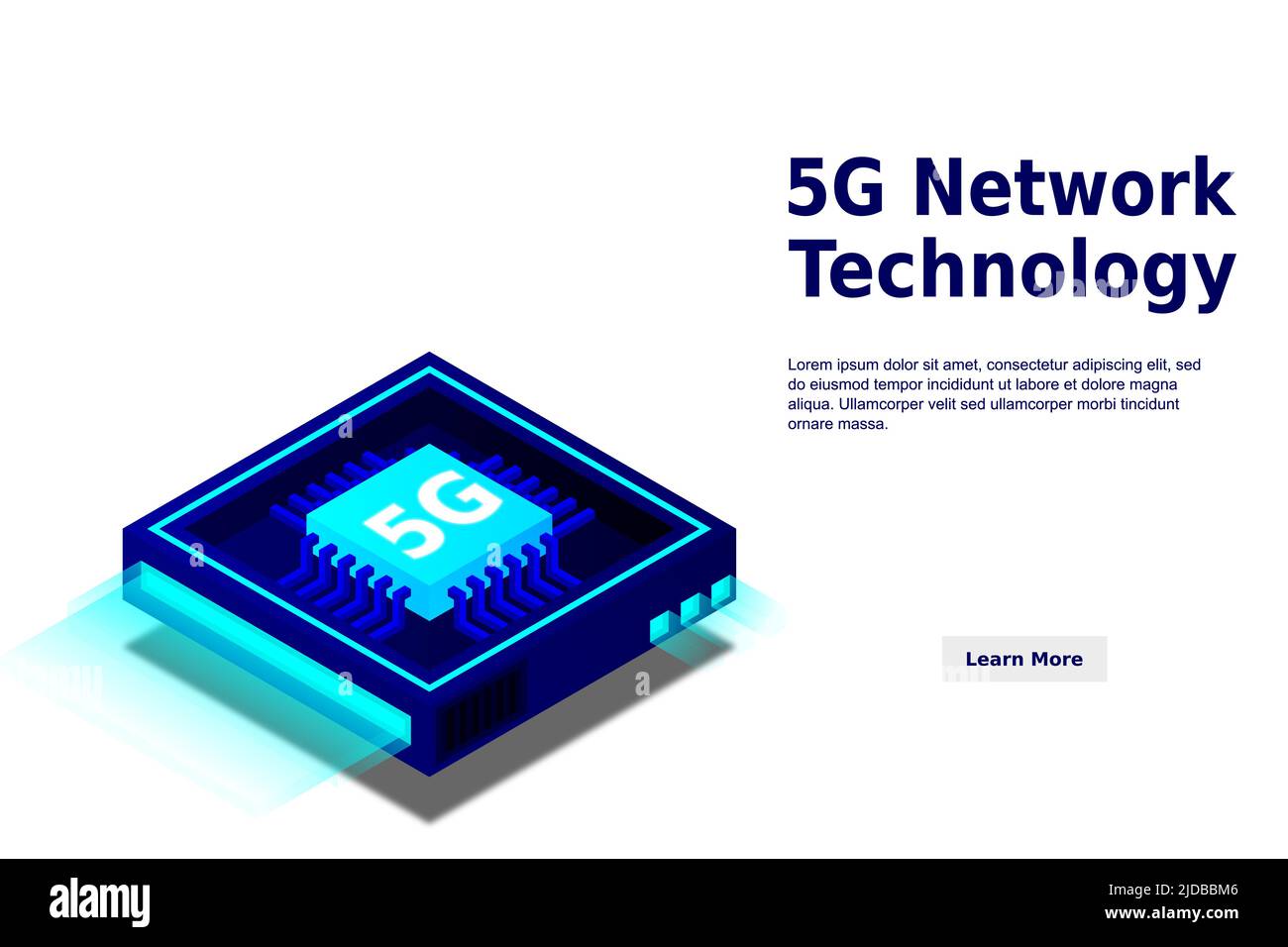 5g Network Processor Illustration Mobile Wireless Internet Of Next