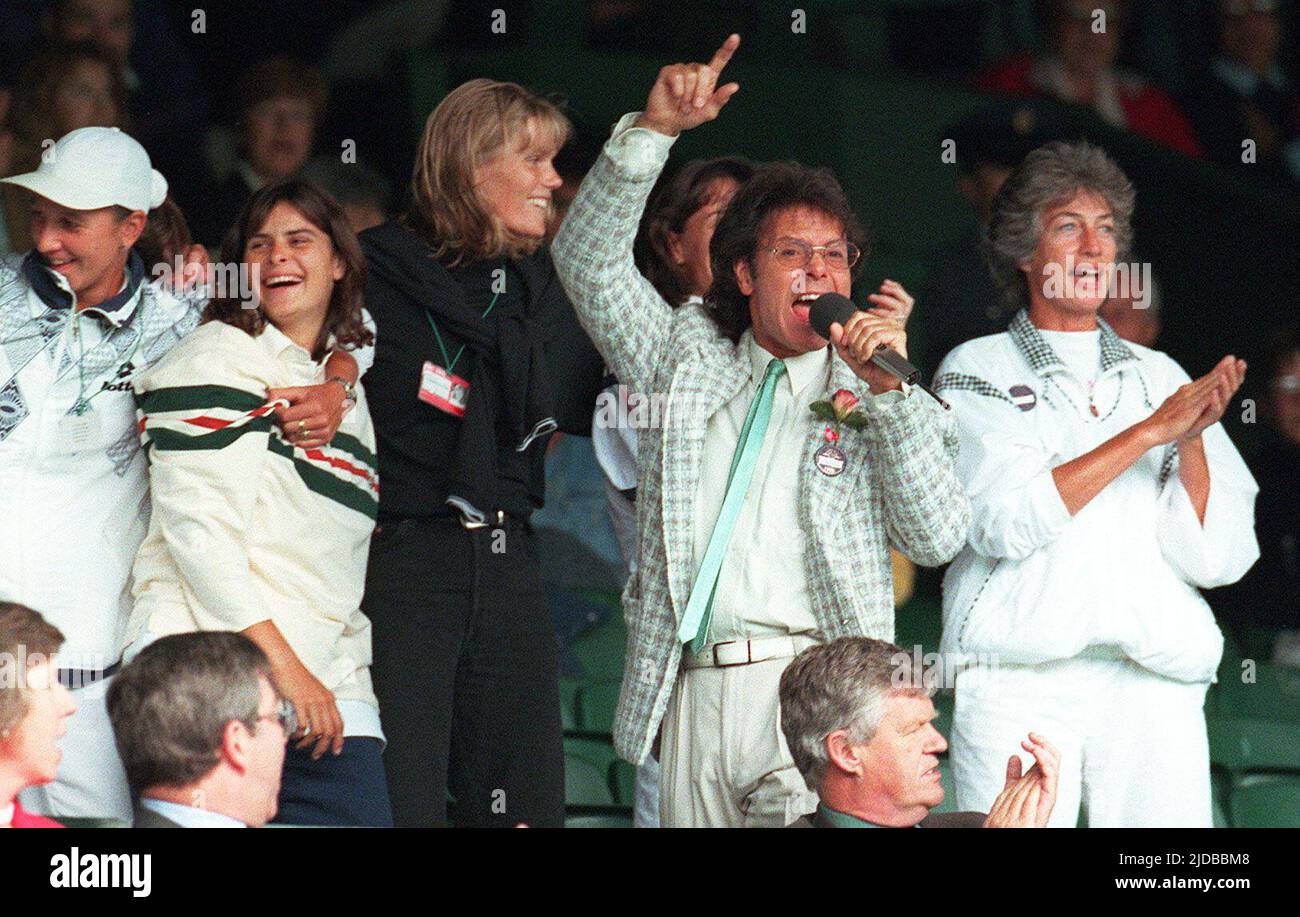 File photo dated 03-07-1996 of Sir Cliff Richard singing on Centre ...