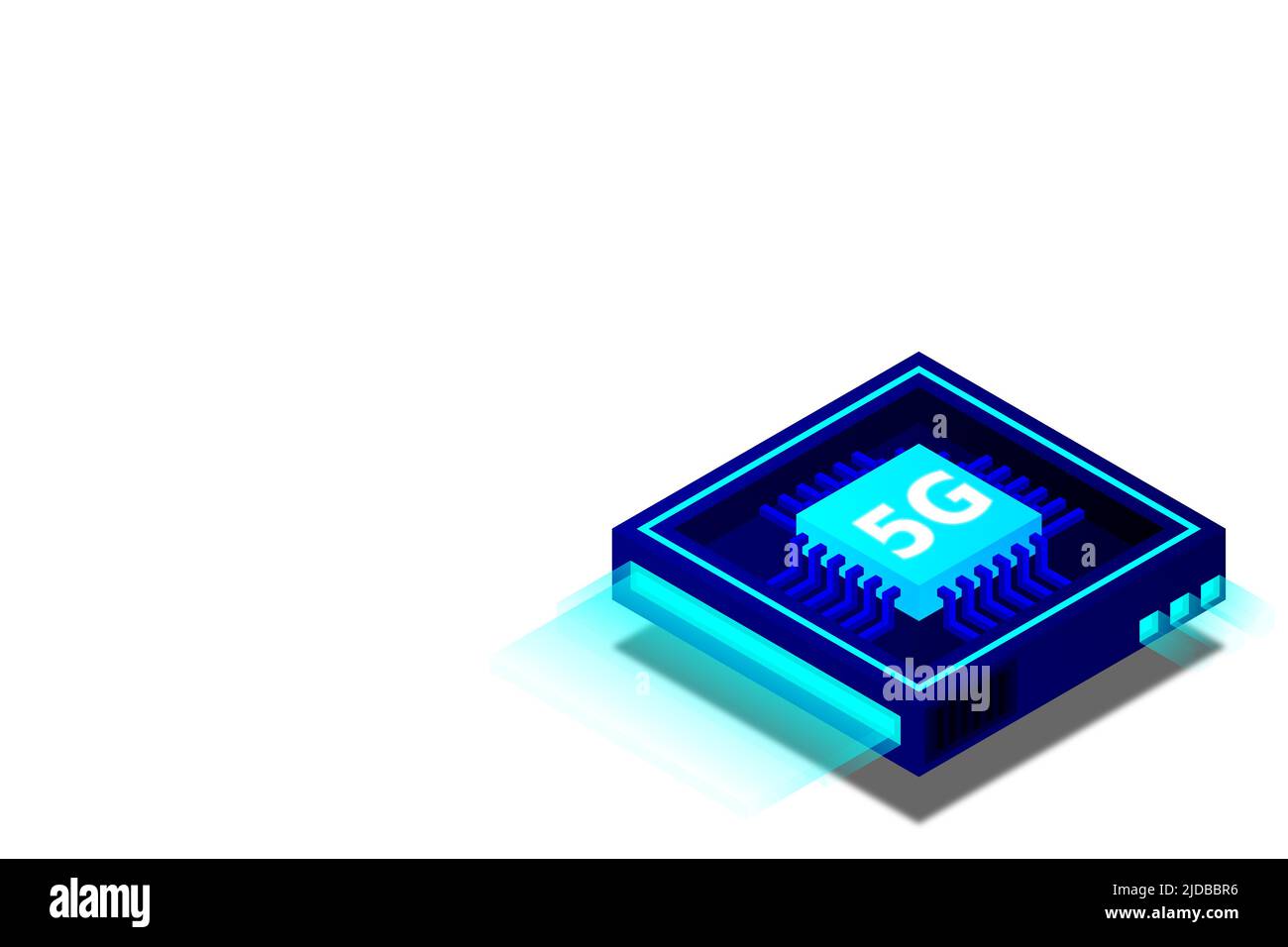 5g Network Processor Illustration Mobile Wireless Internet Of Next