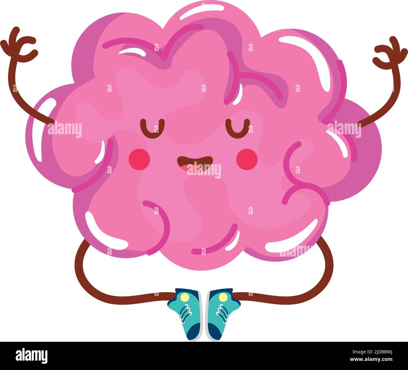 brain storming jumping kawaii Stock Vector Image & Art - Alamy