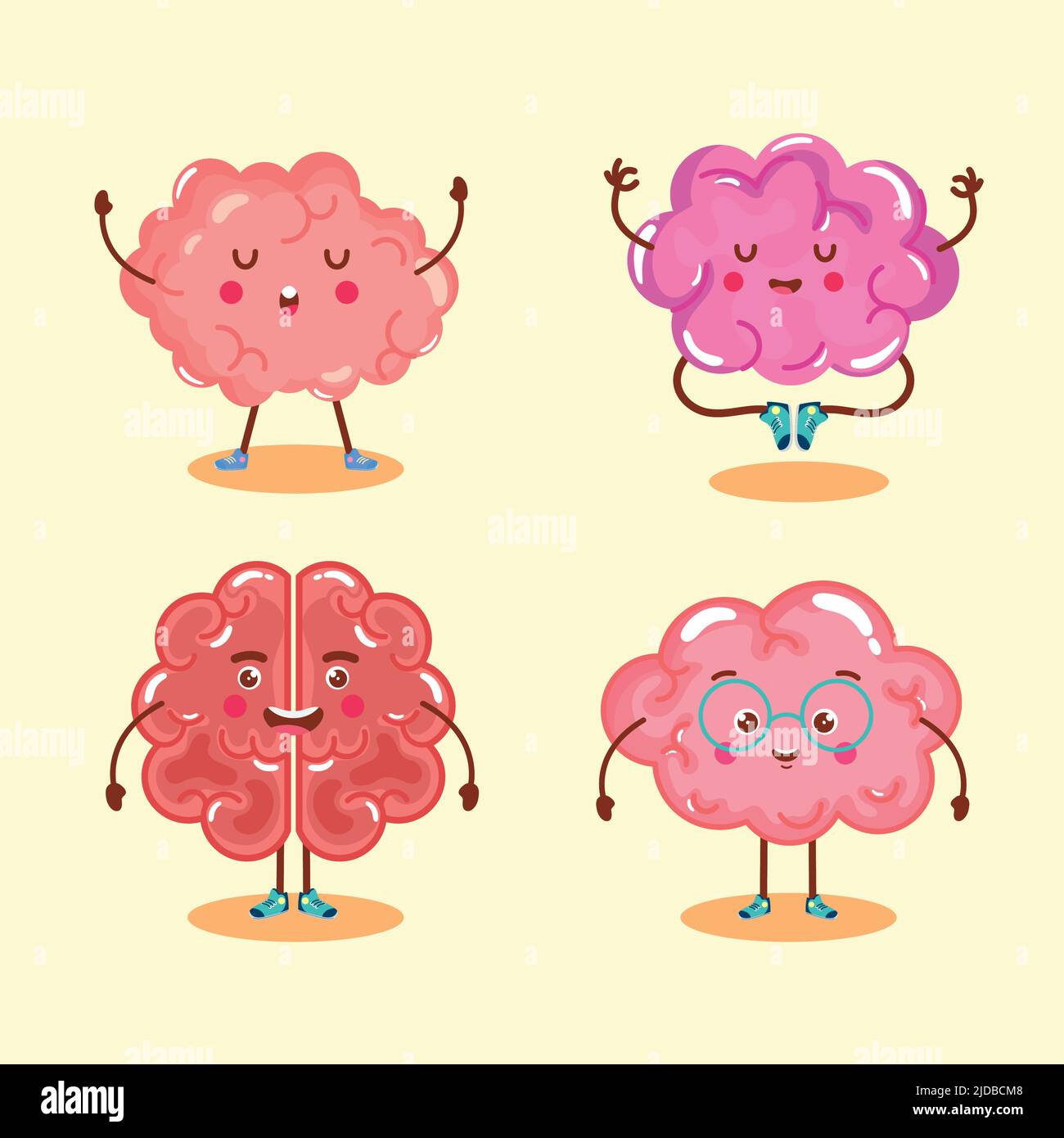 four brains storming icons Stock Vector Image & Art - Alamy