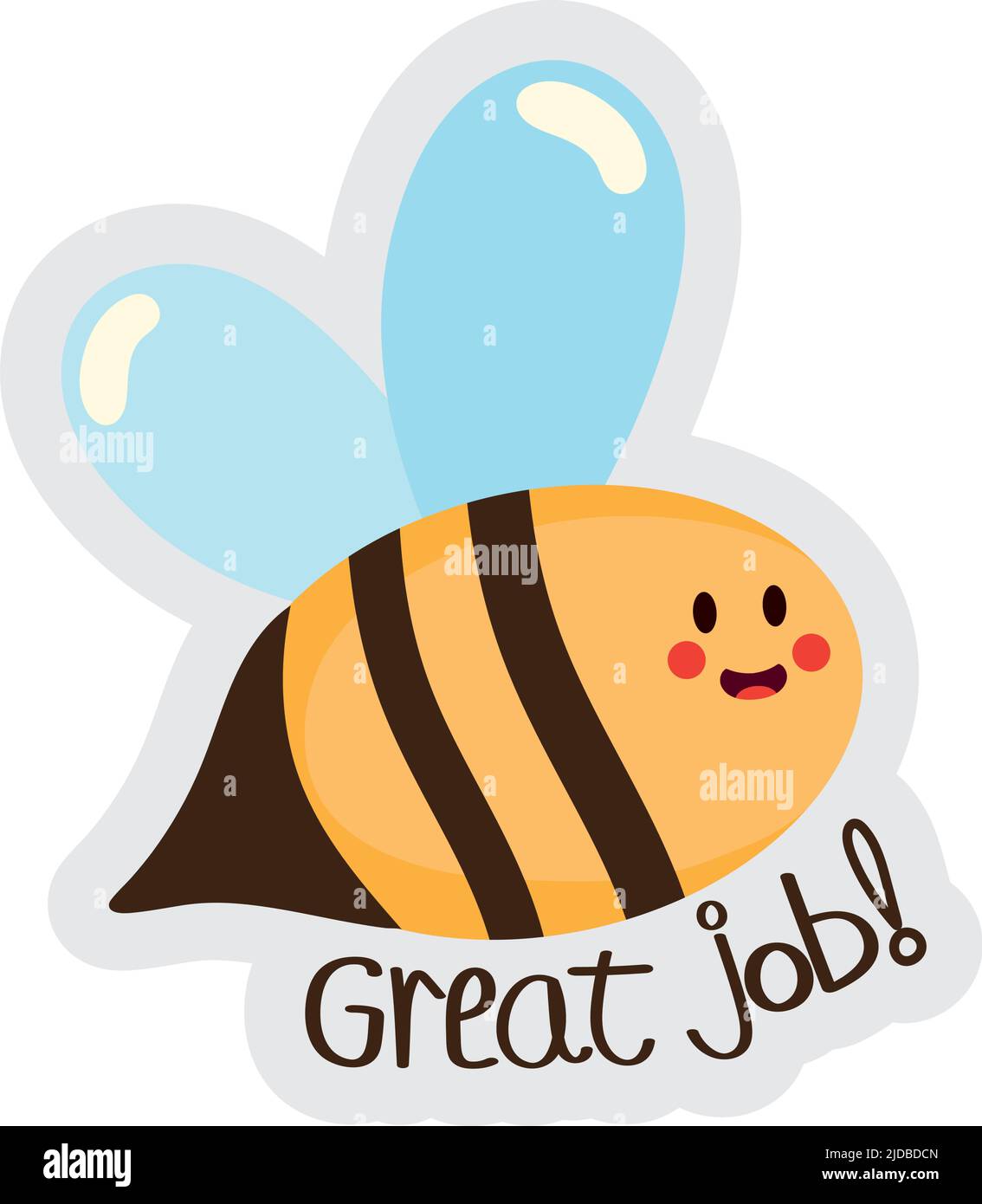 great job sticker Stock Vector Image & Art - Alamy