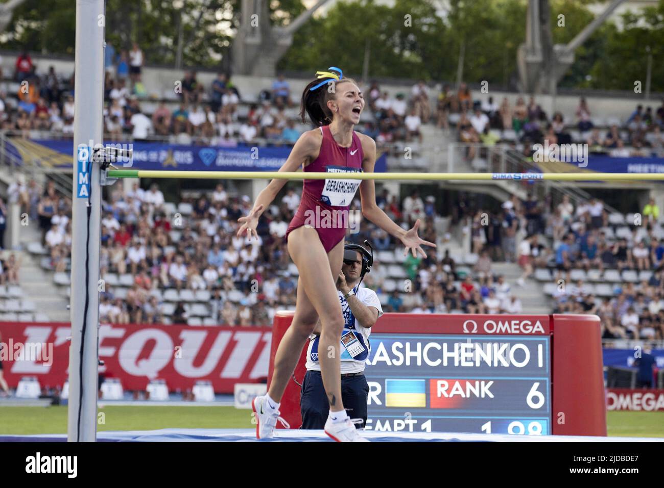 Iryna GERASHCHENKO (UKR) during the Wanda Diamond League 2022, Meeting ...