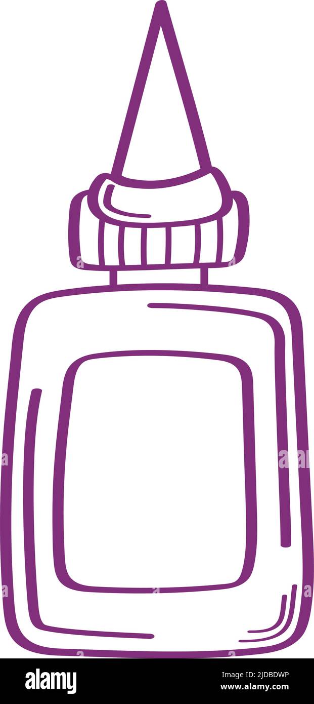 glue bottle school supply Stock Vector Image & Art - Alamy