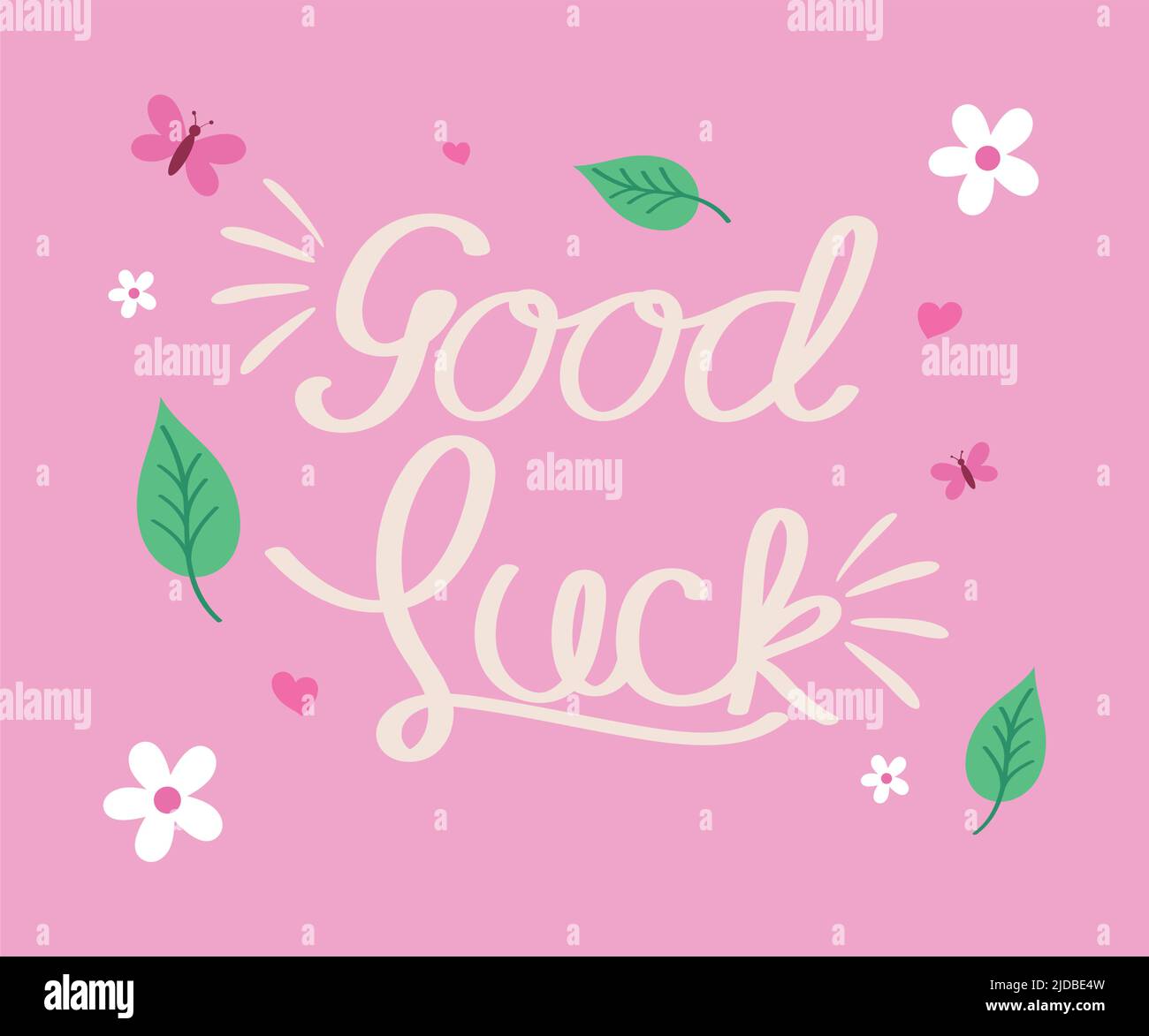 good luck lettering Stock Vector Image & Art - Alamy