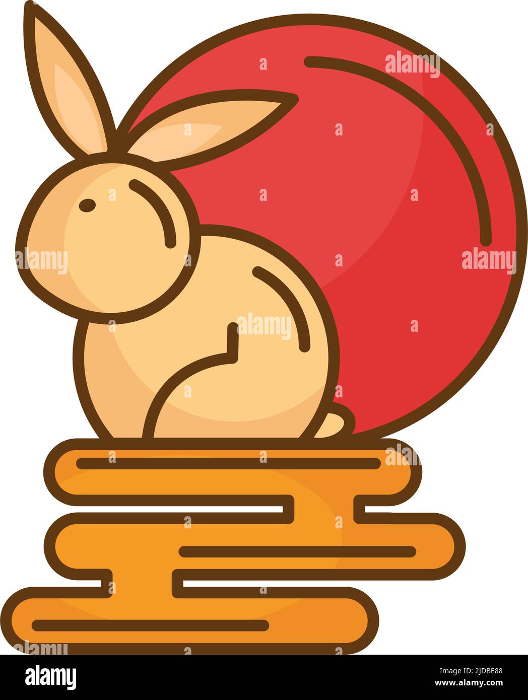 chinese moon festival rabbit Stock Vector Image & Art - Alamy