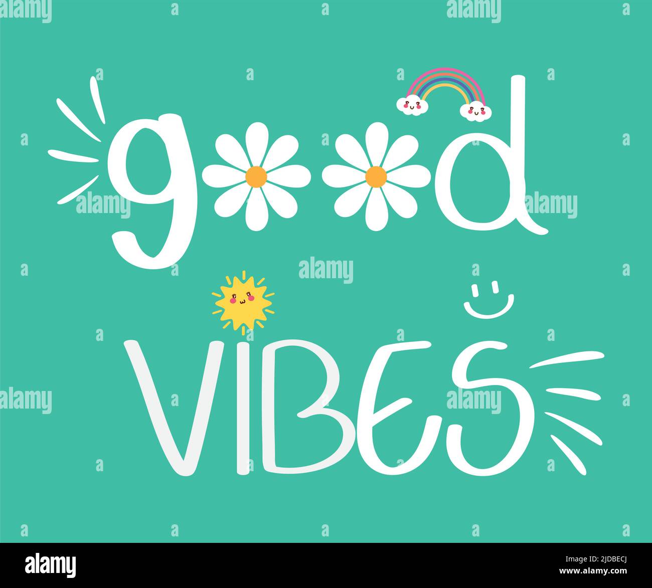 good vibes message Stock Vector Image & Art - Alamy