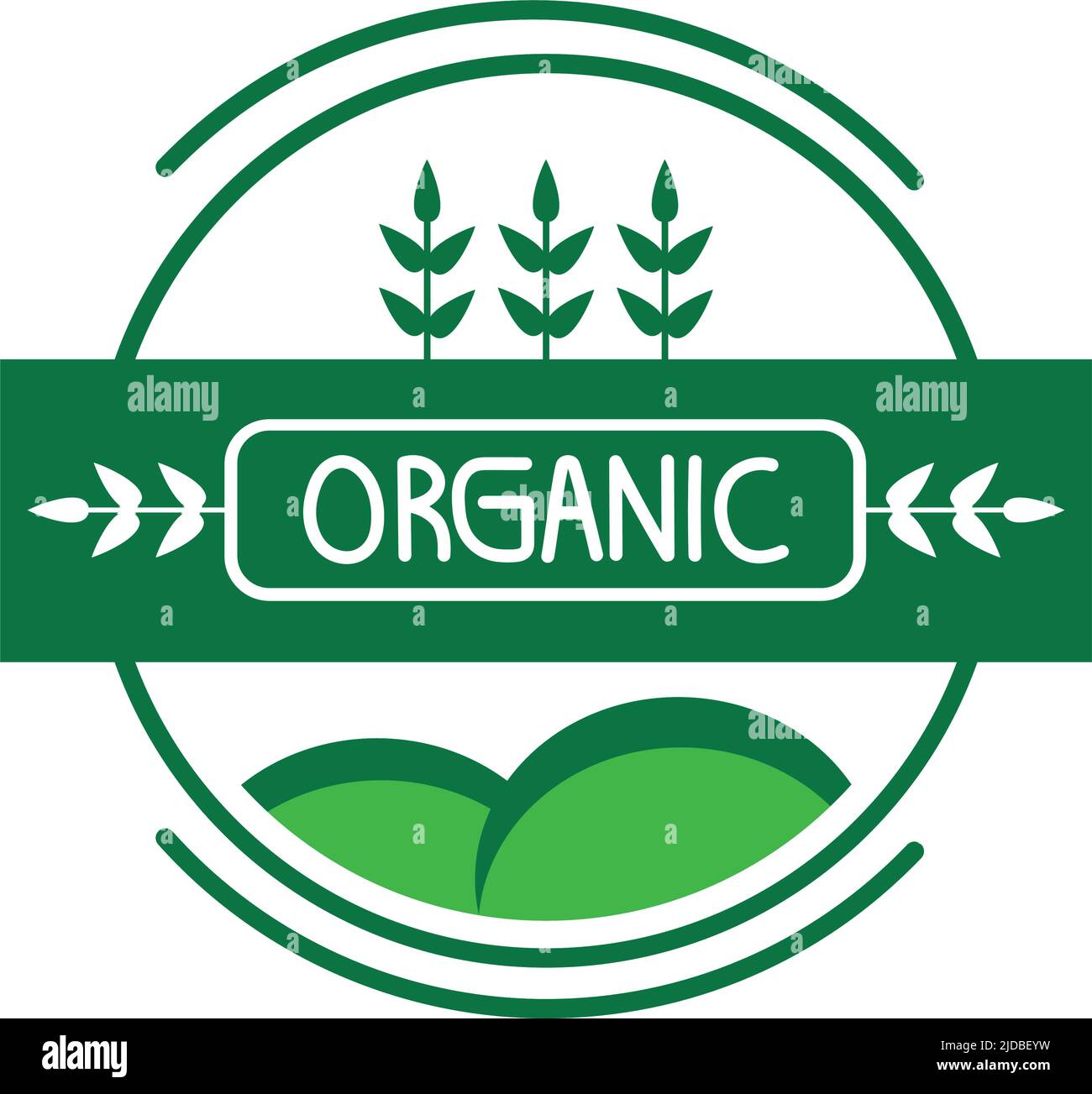 organic product label Stock Vector Image & Art - Alamy
