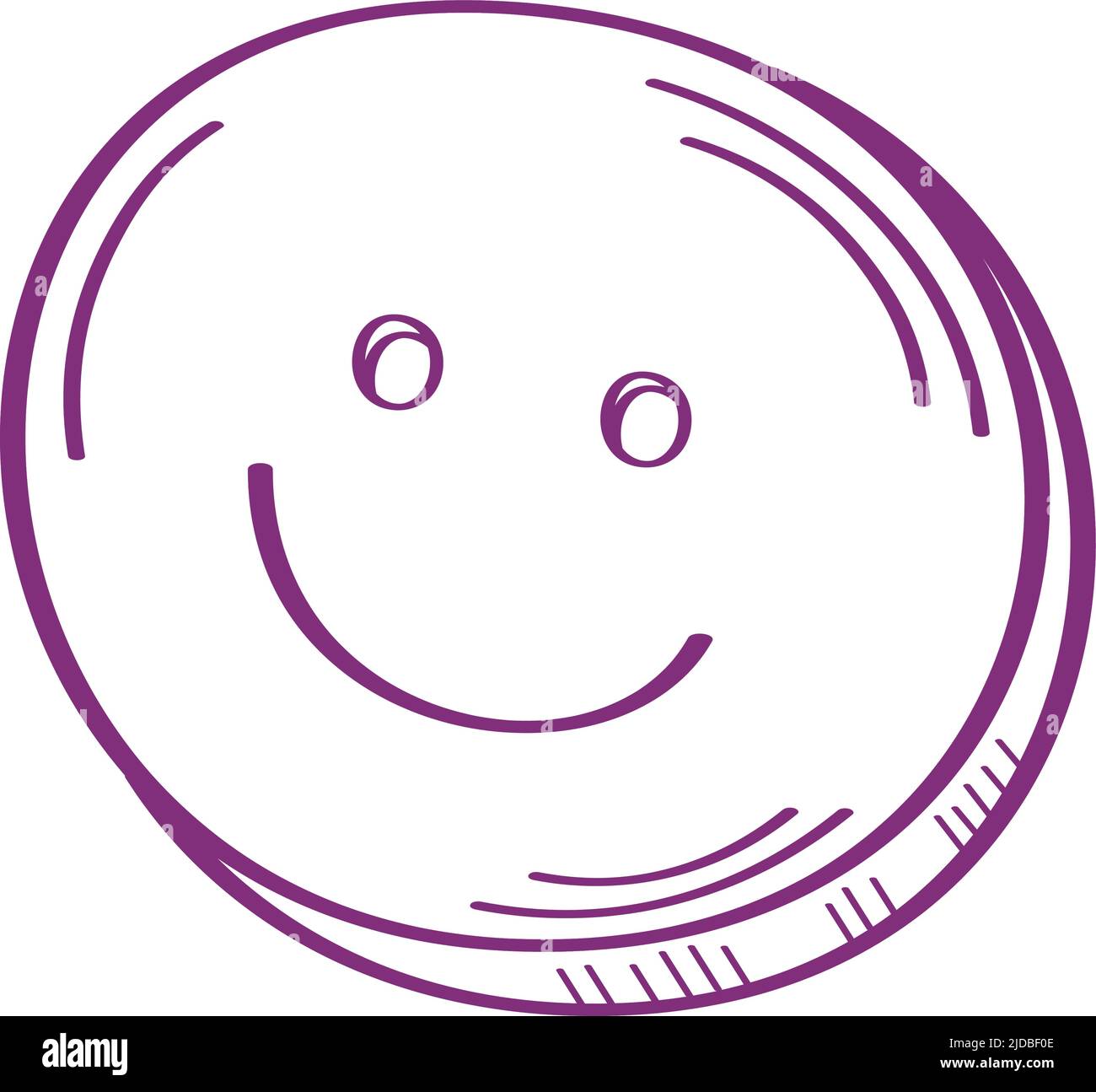 smile face emoticon doodle Stock Vector Image & Art - Alamy