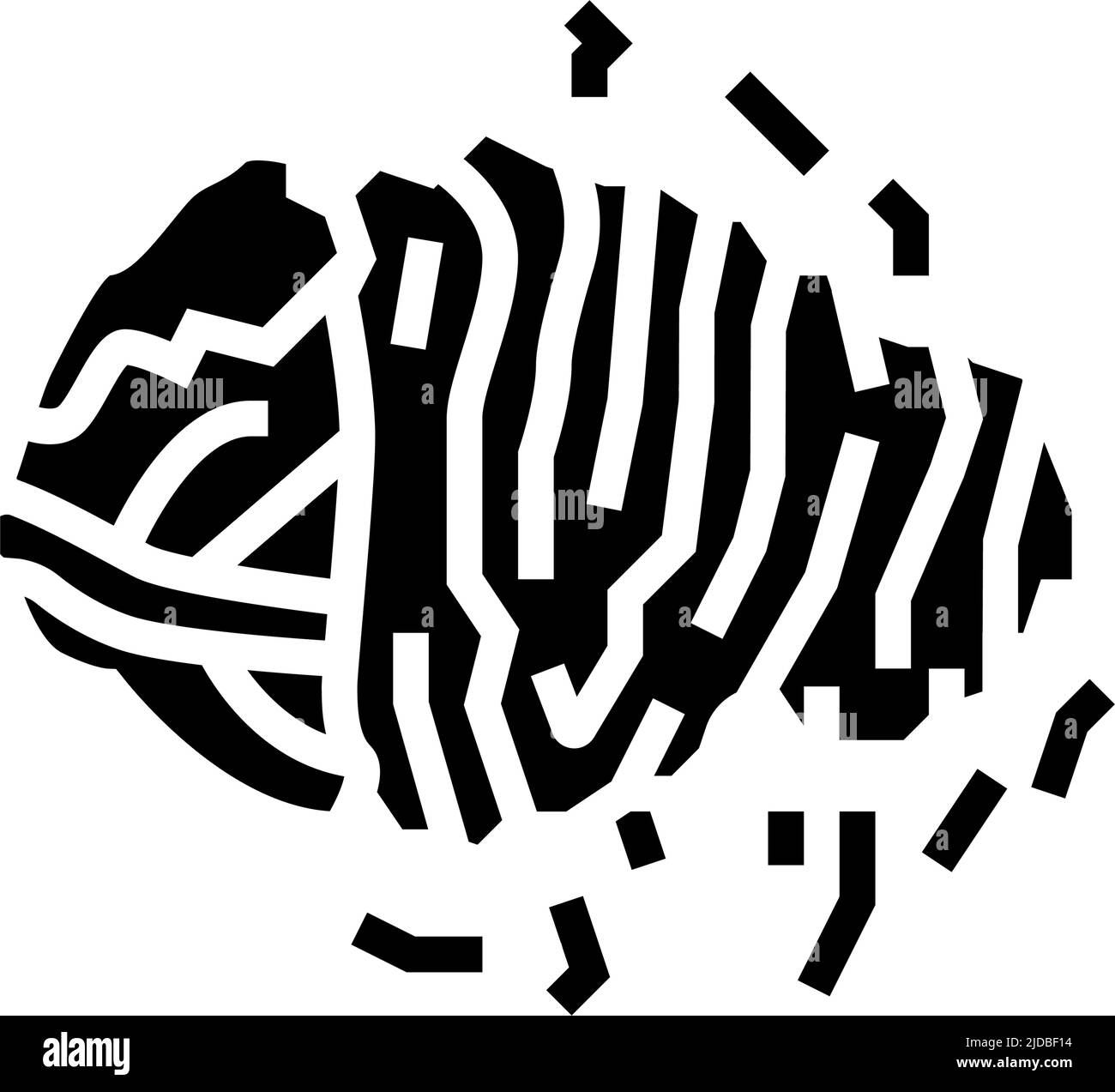 chopped cabbage glyph icon vector illustration Stock Vector Image & Art ...