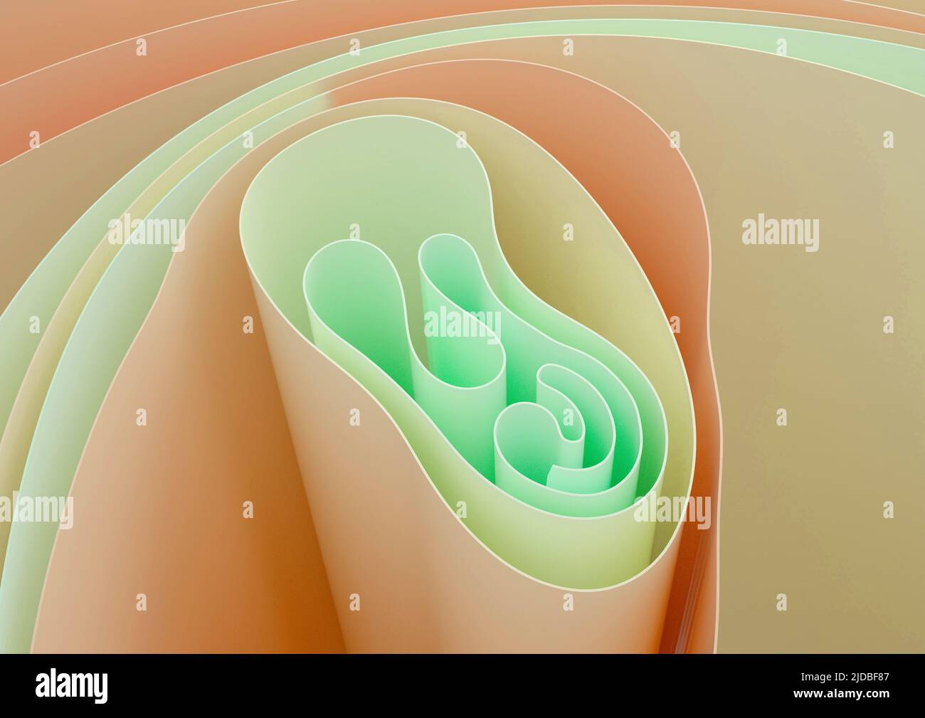 Abstract Color Rolls Mazes Gradients backgrounds 3d render Stock Photo ...